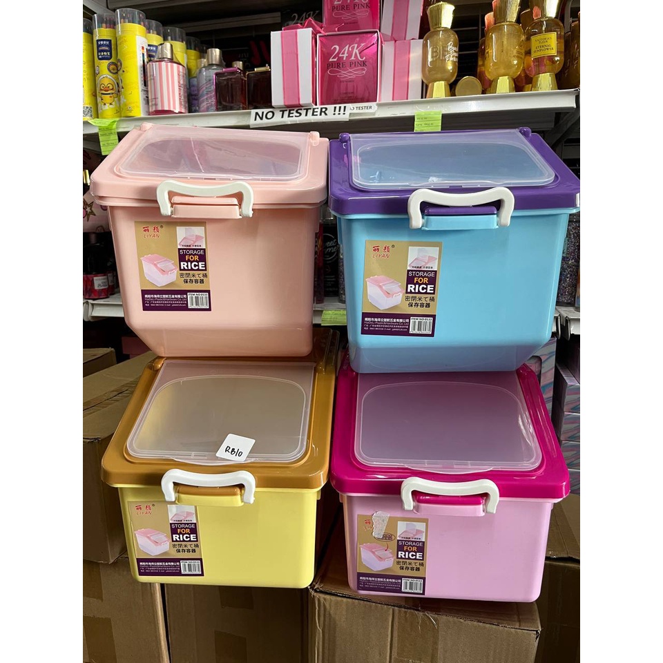 10kg Rice Storage Container Kitchen Food Grain Waterproof Large ...
