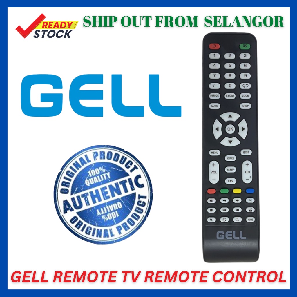 GELL TV Original Remote Control ready stock | Shopee Malaysia