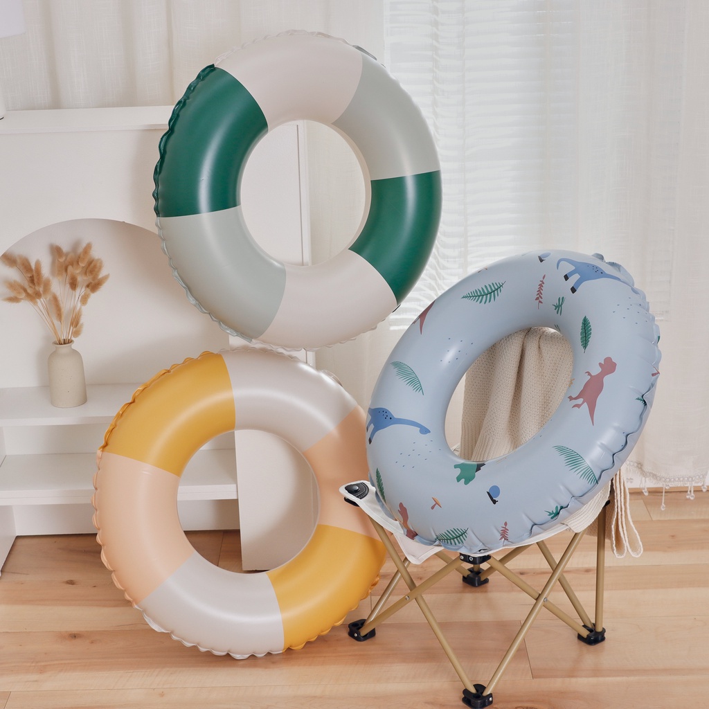 Vintage Striped Swimming Ring Inflatable Pool Float for Adult Kids ...