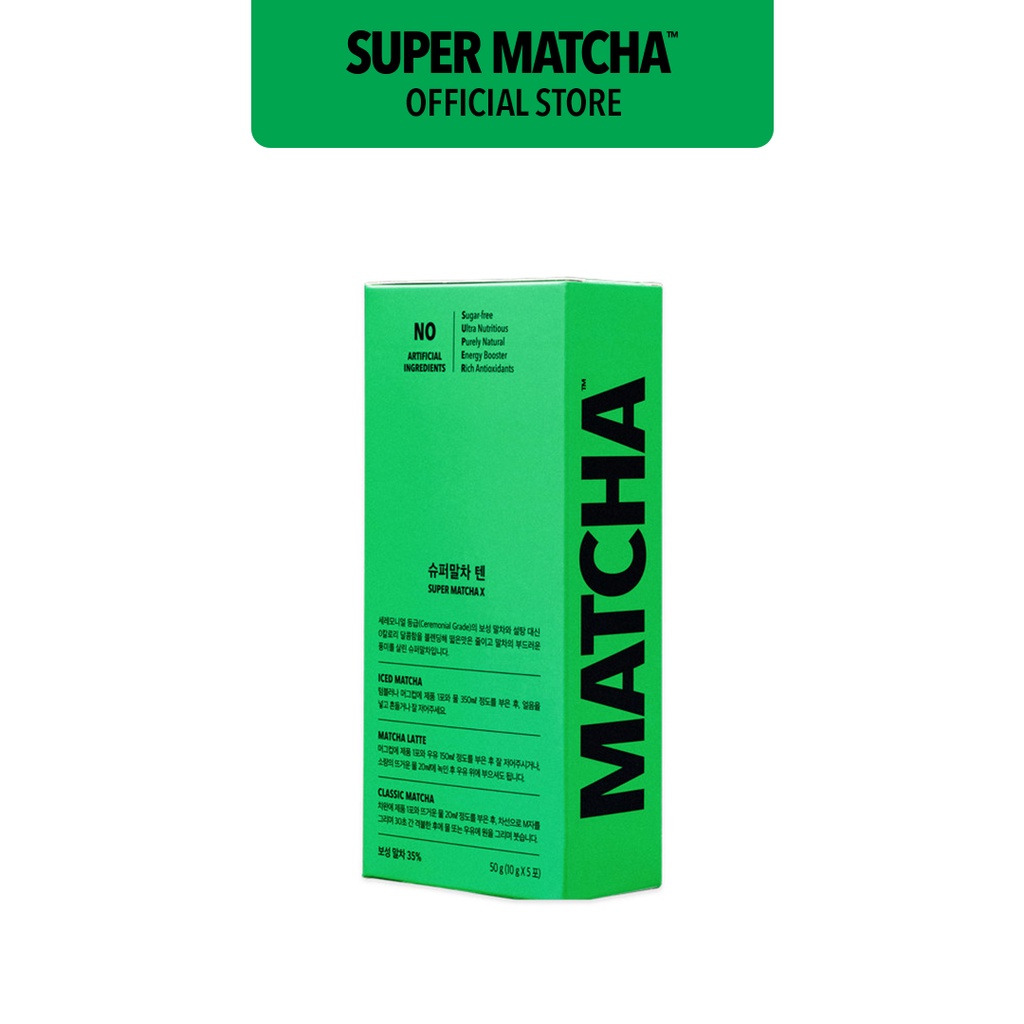[SUPER MATCHA] TEN 5EA Premium Matcha Powder Green Tea Latte Original ...