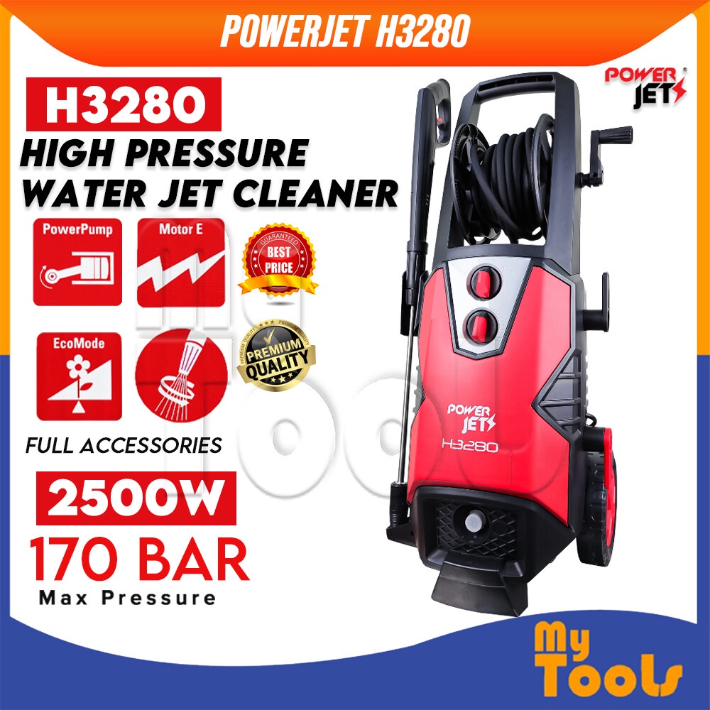 Mytools PowerJet H3280 2500W 170Bar Professional High Pressure Cleaner ...