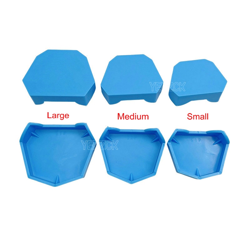 6Pcs/lot Dental Model Base Set Former Molds Plaster Denture Tray Former ...