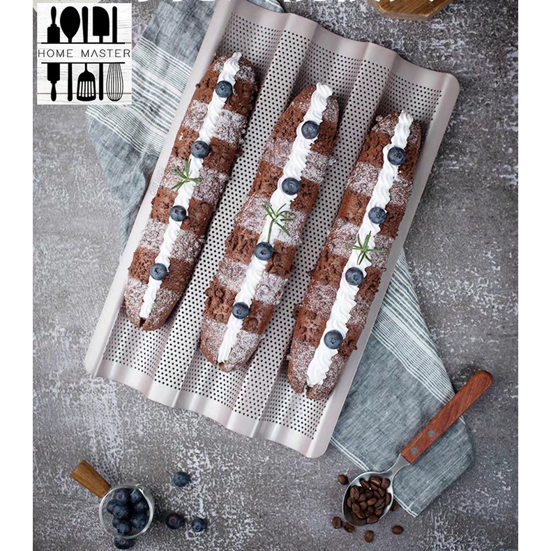 Food Grade Carbon Steel 2 & 3 & 4 Groove Wave French Bread Baking Tray ...