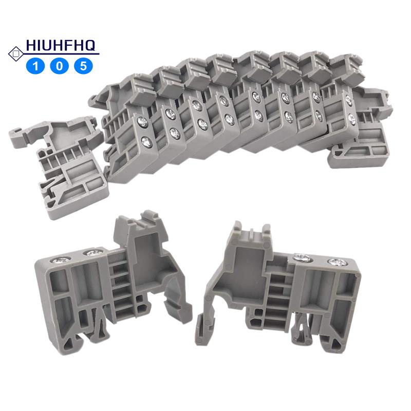 E/Uk Din Rail Terminal Blocks End Stopper Bracket Grey,Terminal Block ...