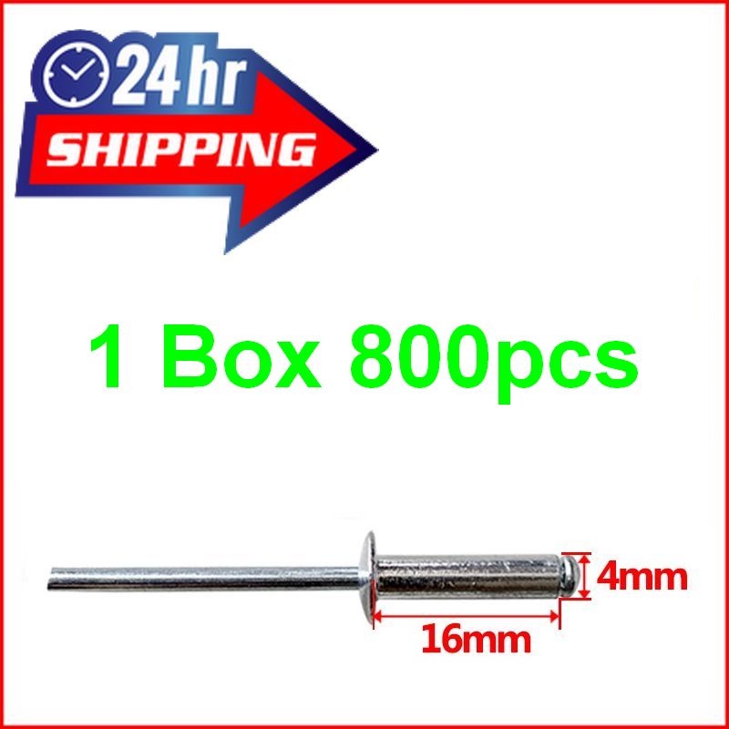 (Box) Aluminum HEAD Blind Rivet Pin Rivet Nail Galvanized iron M2.4 M3 ...