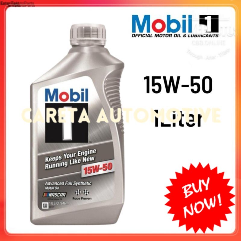 122377 Mobil1 Synthetic Motor Oil SAE 15W50 1L | Shopee Malaysia