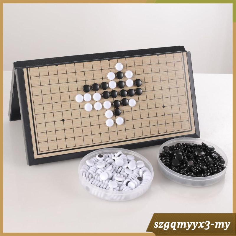 [ Go Chess Board Game Set Foldable Chinese Chess for Holiday Camping ...