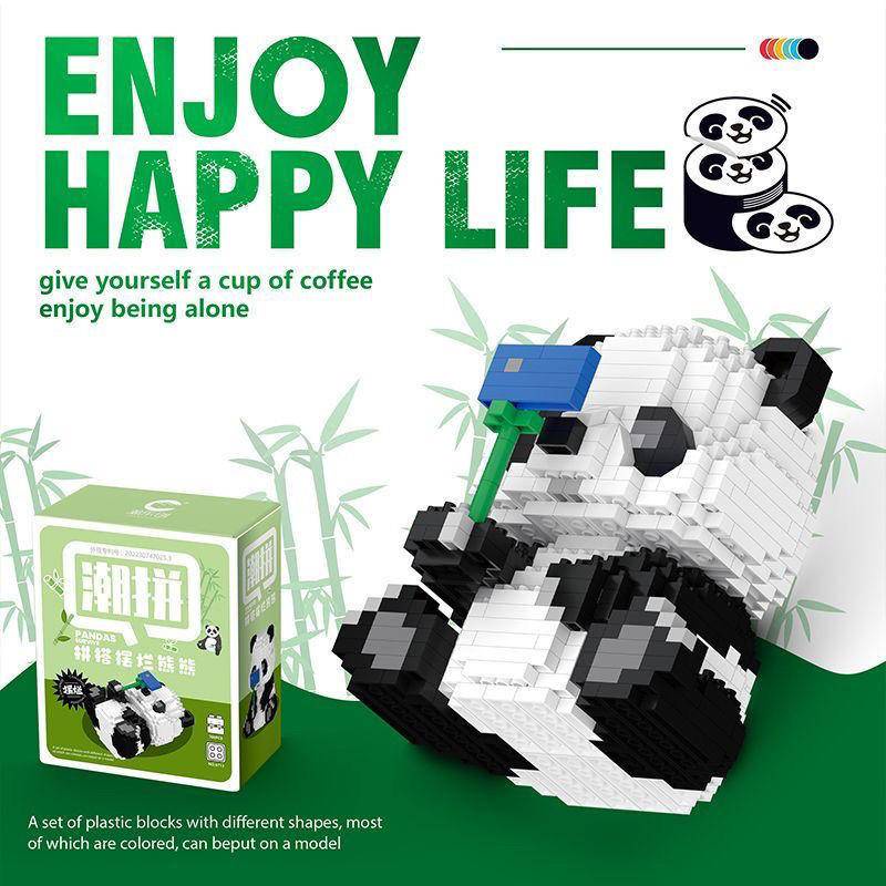 Building Blocks Lego Mini Nano Sliding Magic Panda Particles Comp ...