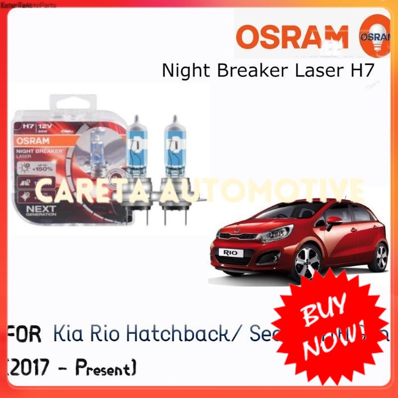 OSRAM Night Breaker Laser H7 Headlight Bulb for Kia Rio Hatchback ...