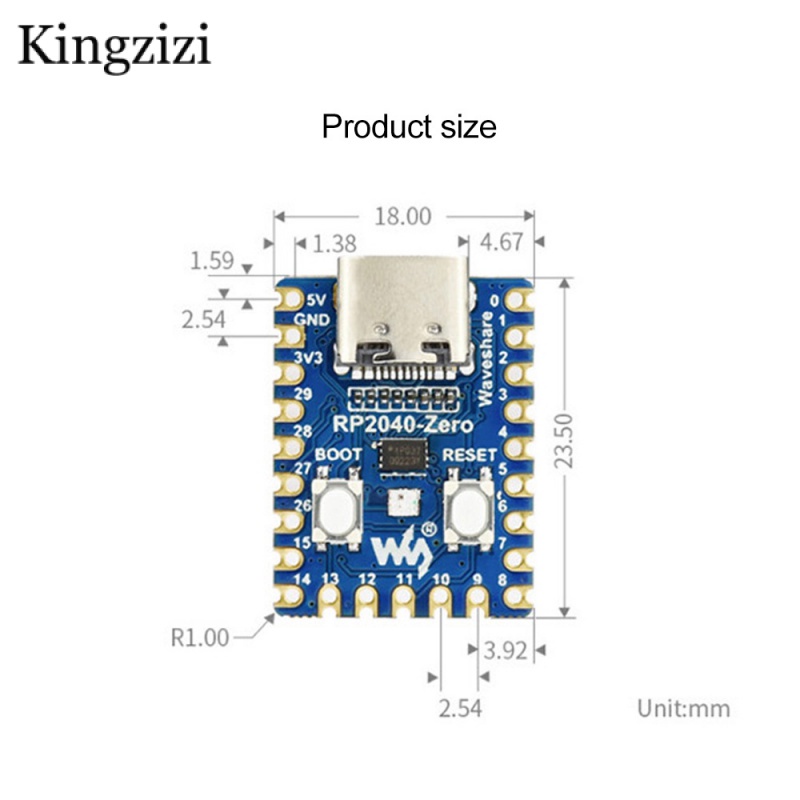 Raspberry Pi RP2040-Zero Microcontroller PICO Development Board without Pin Header | Shopee Malaysia