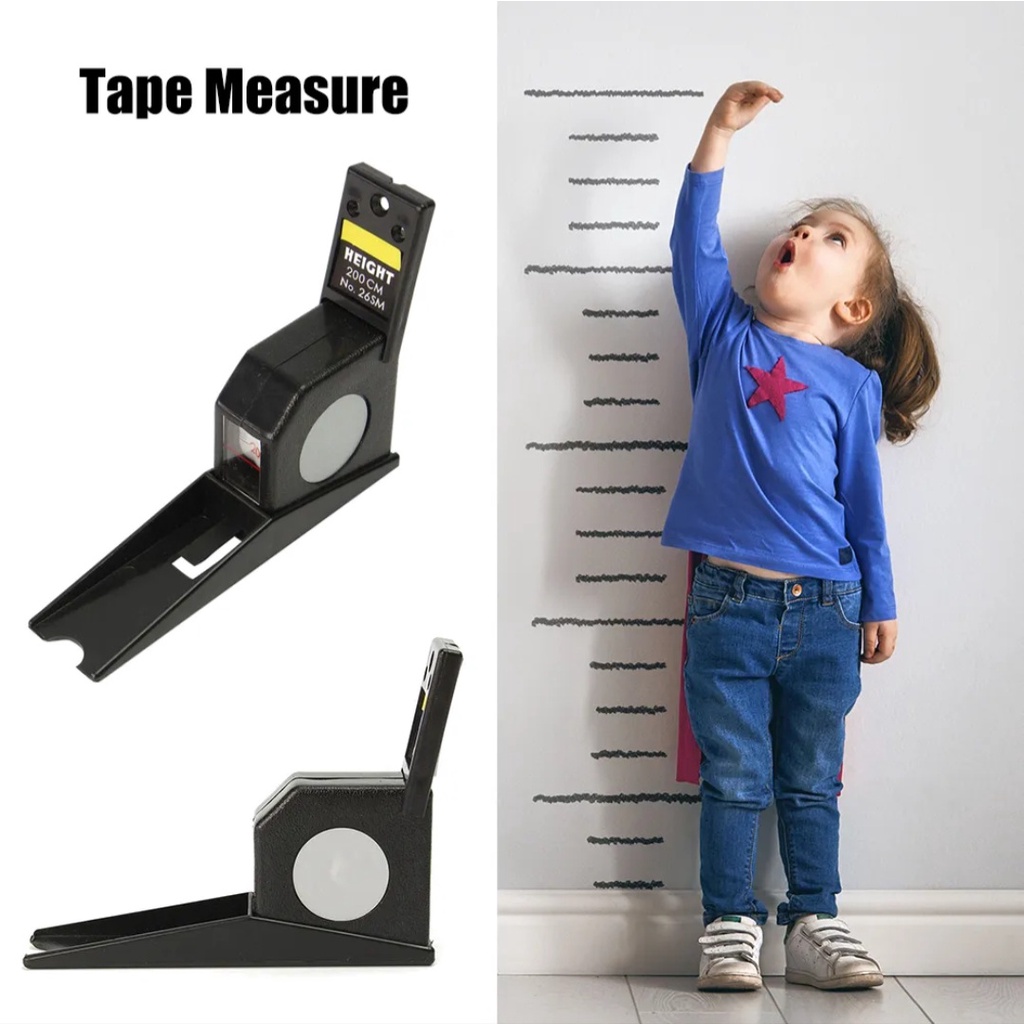 Stadiometer Gauge 0-200cm Wall Tape Measure Retractable Portable Height ...