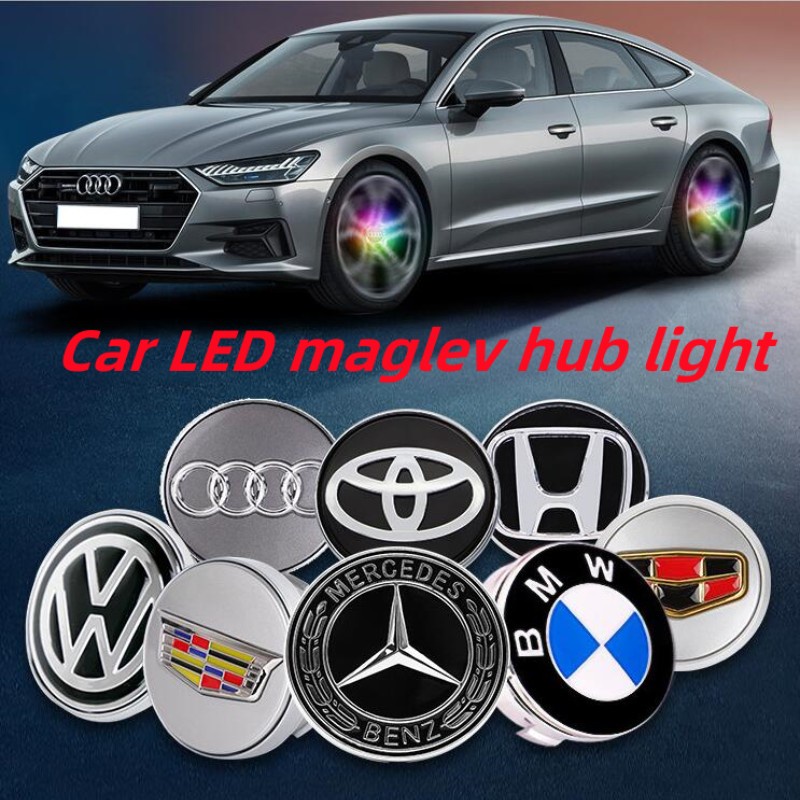 4pcs*Fashion and cool Car wheel hub cap refitting LED magnetic ...