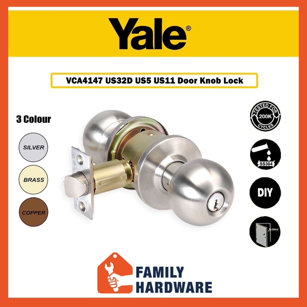YALE VCA4147 US32D US5 US11 CA5147 US32D Stainless Steel Cylindrical ...