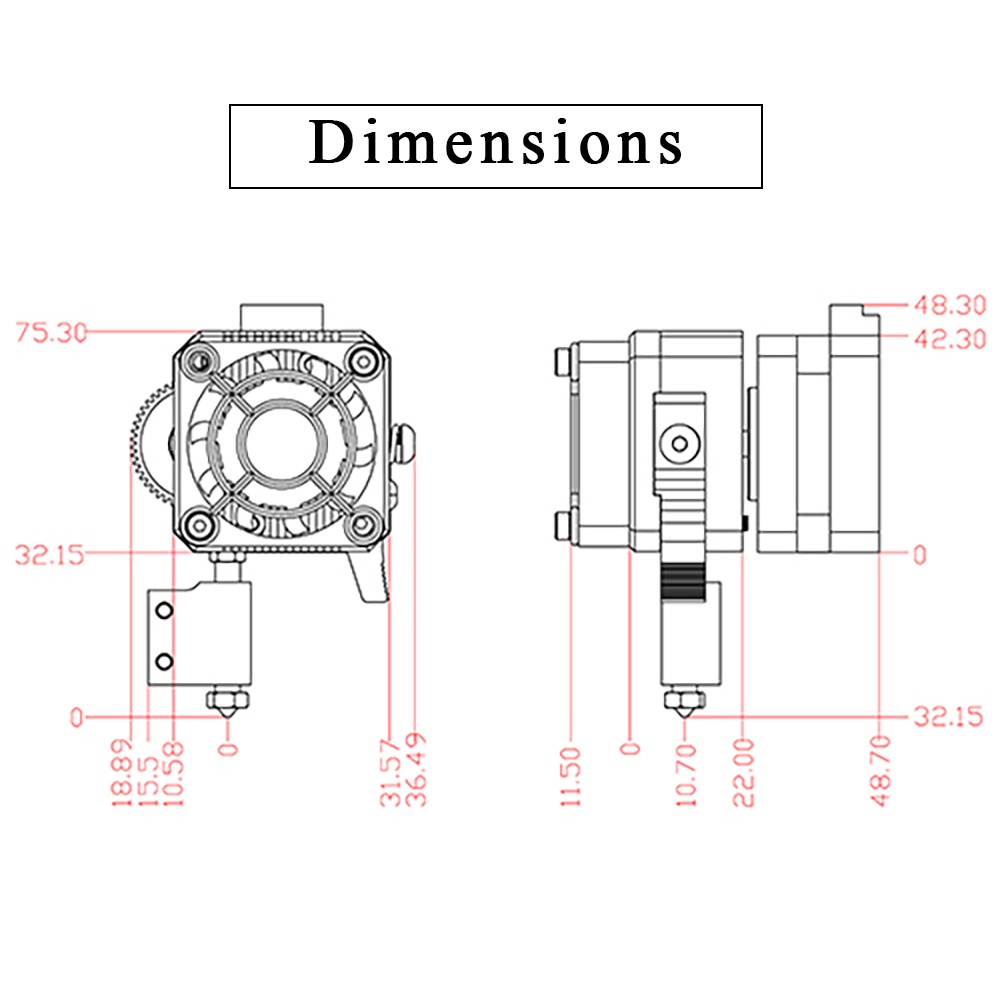Direct Drive Extruder All In One Upgrade Direct Install for Ender 3 ...