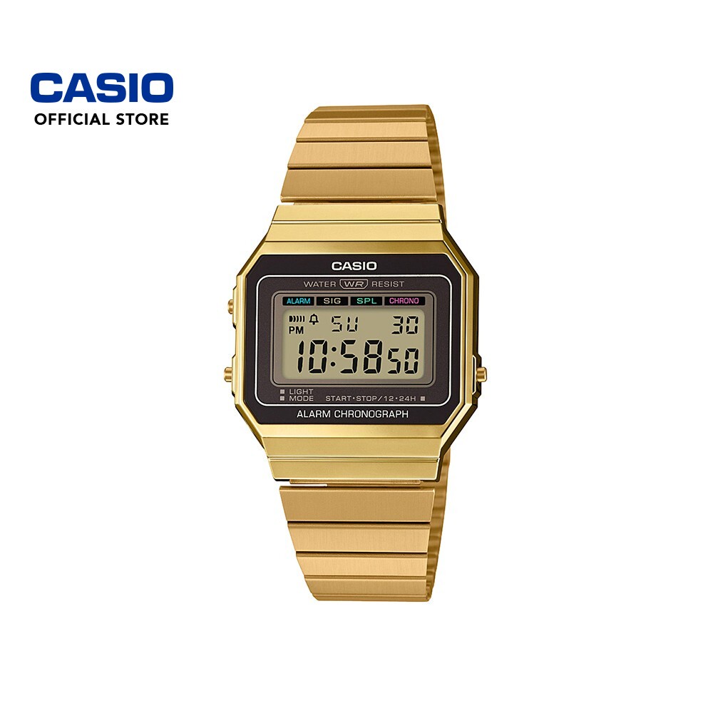 Casio Vintage A700WG-9A Gold Stainless Steel Men Watch / Women Watch ...