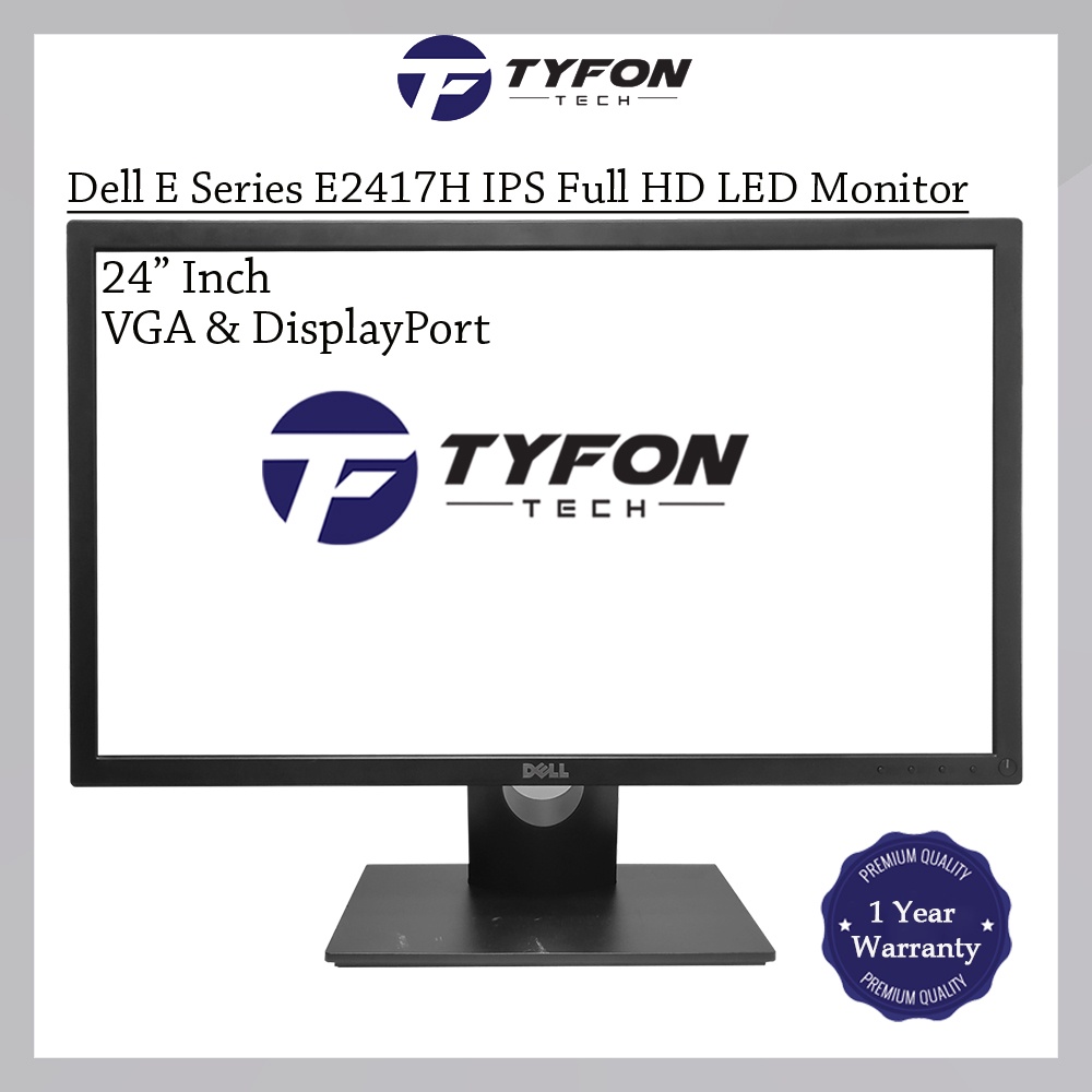 Dell 23.8" Inch Widescreen IPS Full HD LED Backlit LCD Monitor E2417H ...