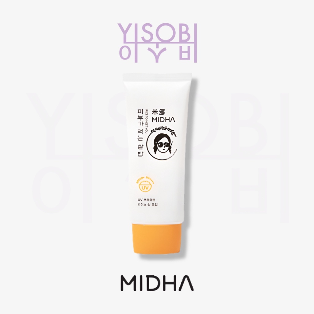 [MIDHA] UV Protect Rice Sun Cream 50ml | Shopee Malaysia