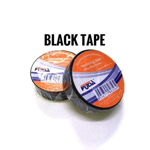 Black insulating tape / pvc electric wire tape / Black tape | Shopee ...