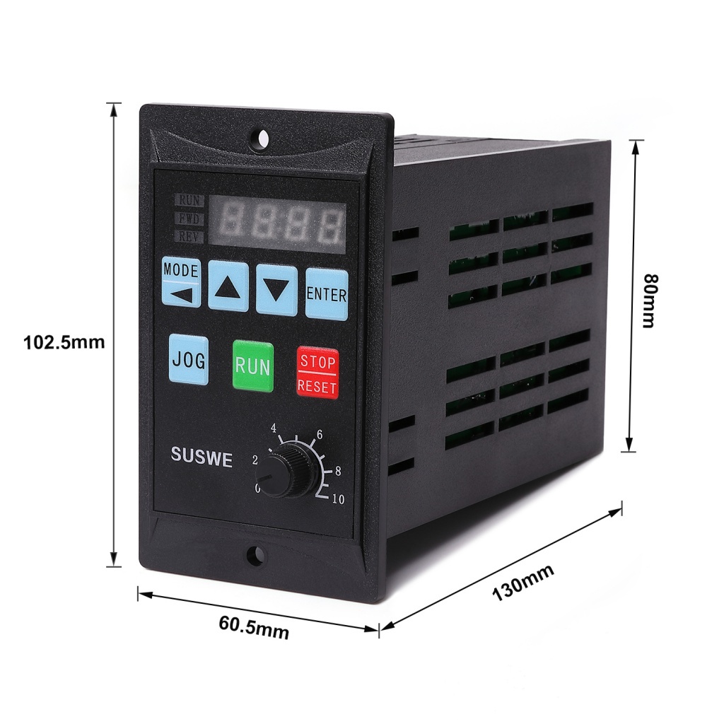 VFD 750W/1500W frequency converter add RS485 three-phase motor driver ...