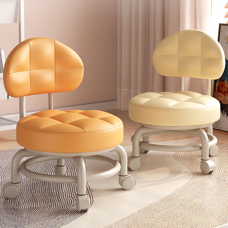 Stool Chair Stool With Wheels Pulley Low Stool Movable Children's Stool ...