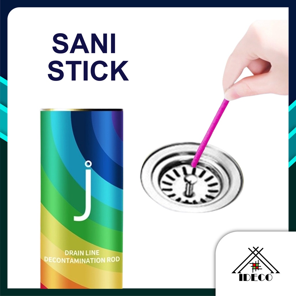 IDECO Sani Sticks Enzyme Stick Pipe Deodorizer Prevent Clogs Drain ...