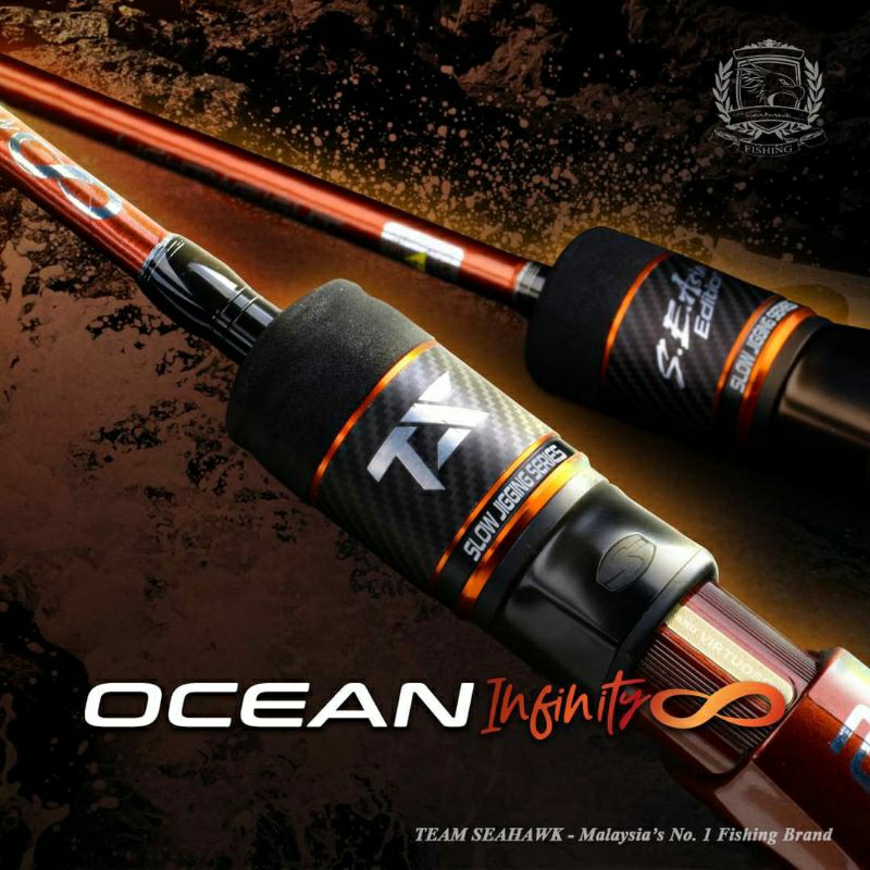 Seahawk Ocean Infinity 8 Slow SPINNING N CASTING Jigging ROD 🔥Ready ...
