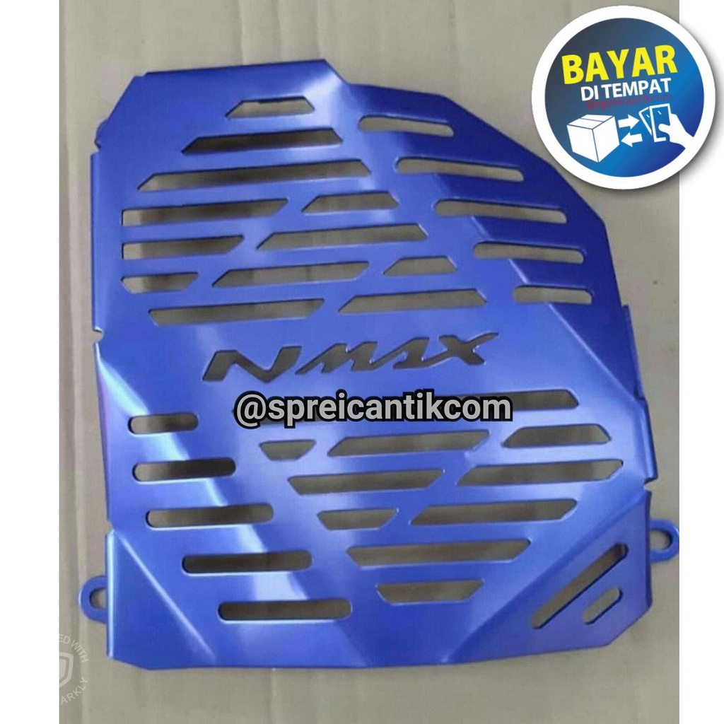 Hys NMAX Radiator Cover - FULL CNC - Blue | Shopee Malaysia