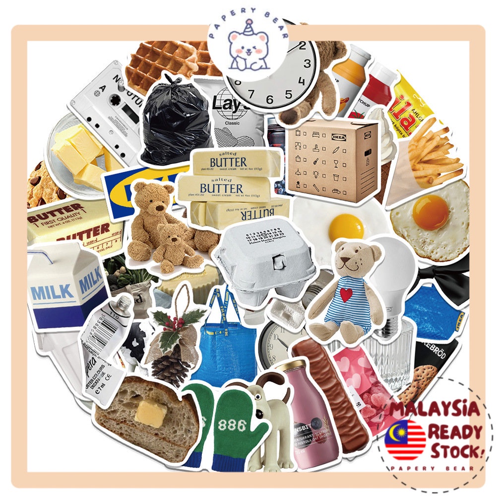 Cute Sticker Pack No Repeating Waterproof Sticker Aesthetic Sticker ...