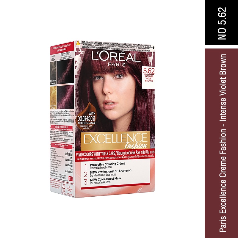 Loreal Paris Excellence Creme Fashion 5.62 - Intense Violet Brown ...