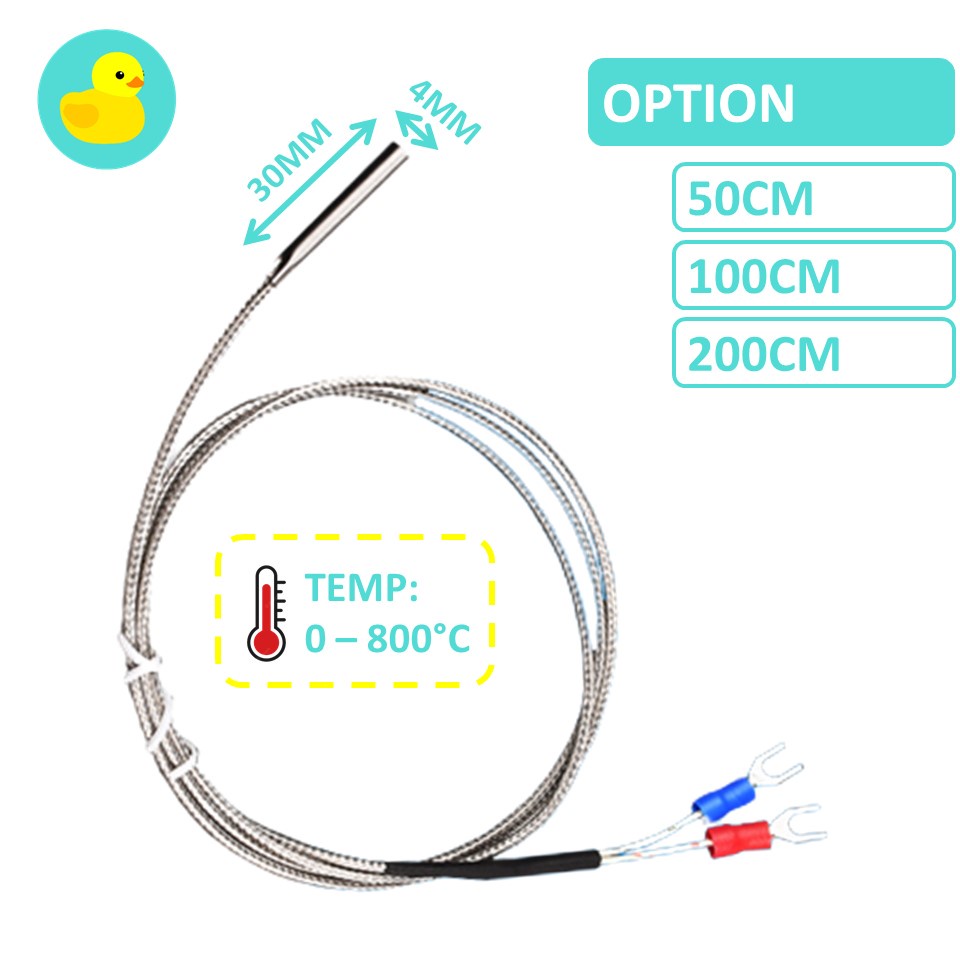 Thermocouple Type K Temperature Sensor With Stainless Steel Probe ...