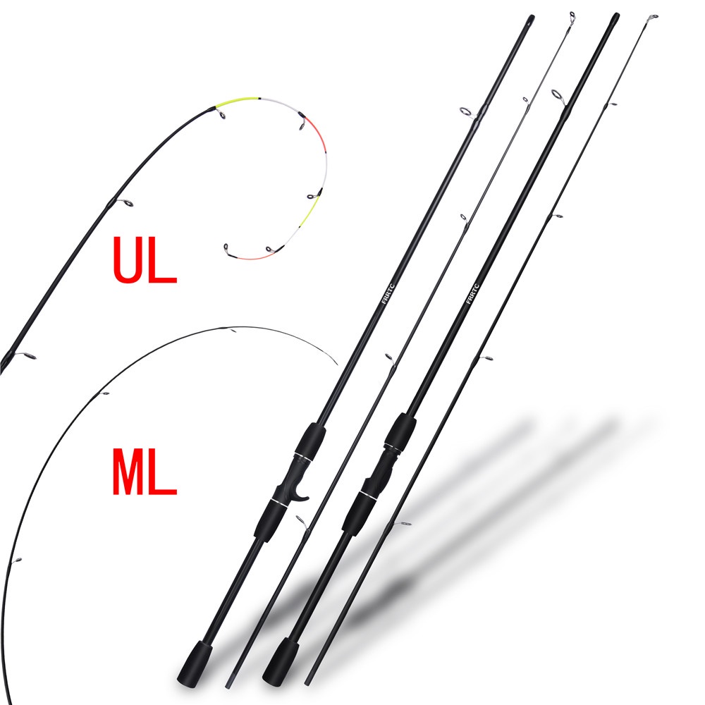 FRRTC Spinning Fishing Rod UL Ultra Light Medium Light Rod Baitcasting ...