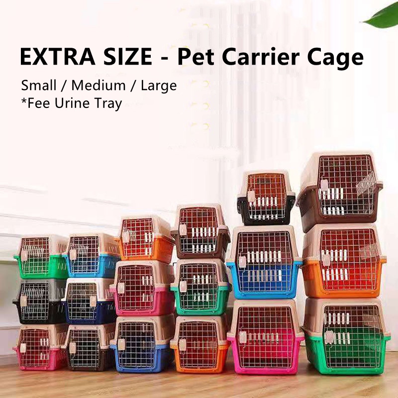 Extra Big Pet Carrier Cat Cage Rabbit Dog Cage Sangkar Kucing Carrier ...
