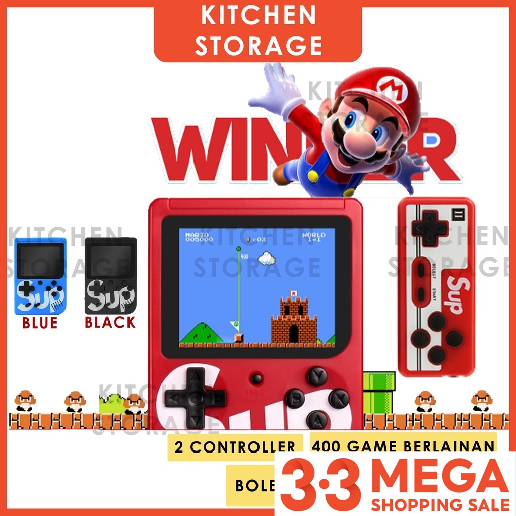 KS_[KL Stock] SUP 400 Game Gameboy Mini Retro Game Mini Gameboy Game ...