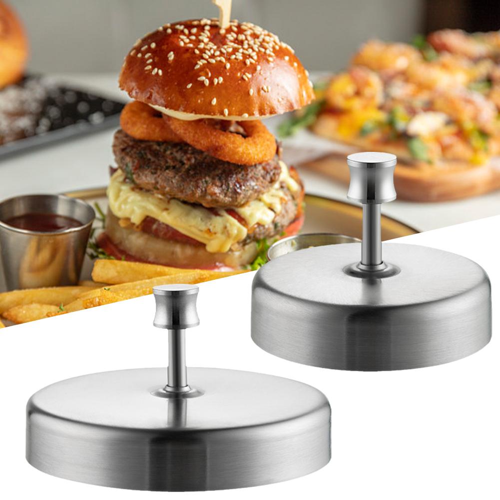Stainless Steel Non-stick Burger Press Hamburger Patty Mold Manual ...