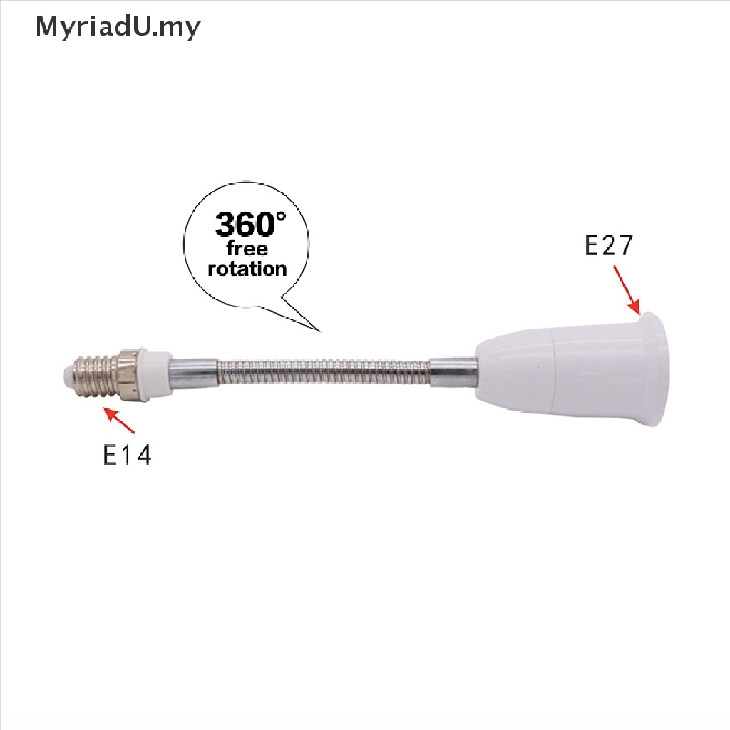 MyriadU LED Adapter E14 To E27 E14-E27 Extended Lamp Cap Conversion ...