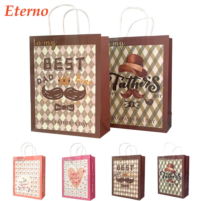 Mother's Day Father's Day Gift Bag Paper Paper Handel Bags Birthday ...