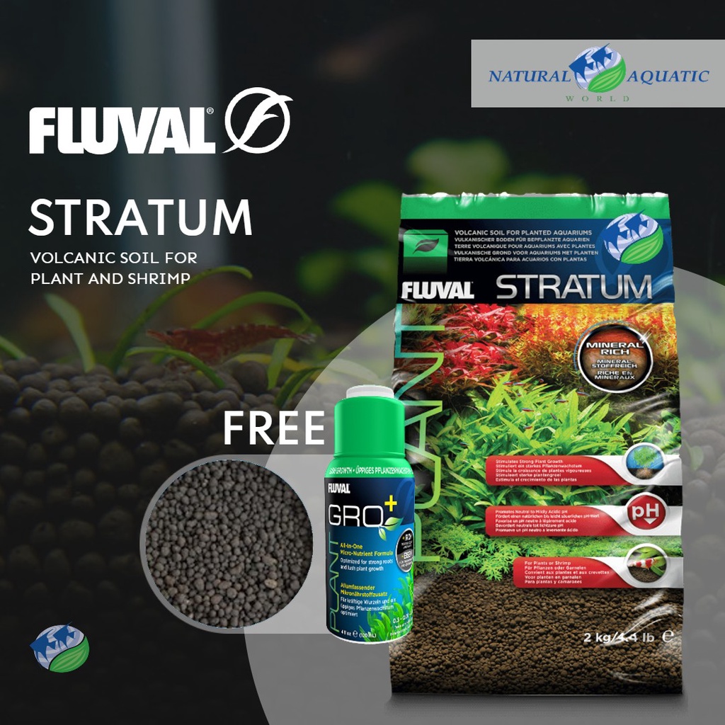 FLUVAL Stratum / Bio Stratum (8kg) Aquatic Soil for Plant & Shrimp ...