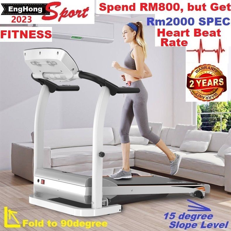 2024 ENGHONG Treadmill GEN2, M2 Sport Treadmill, mesin lari, Fitness ...