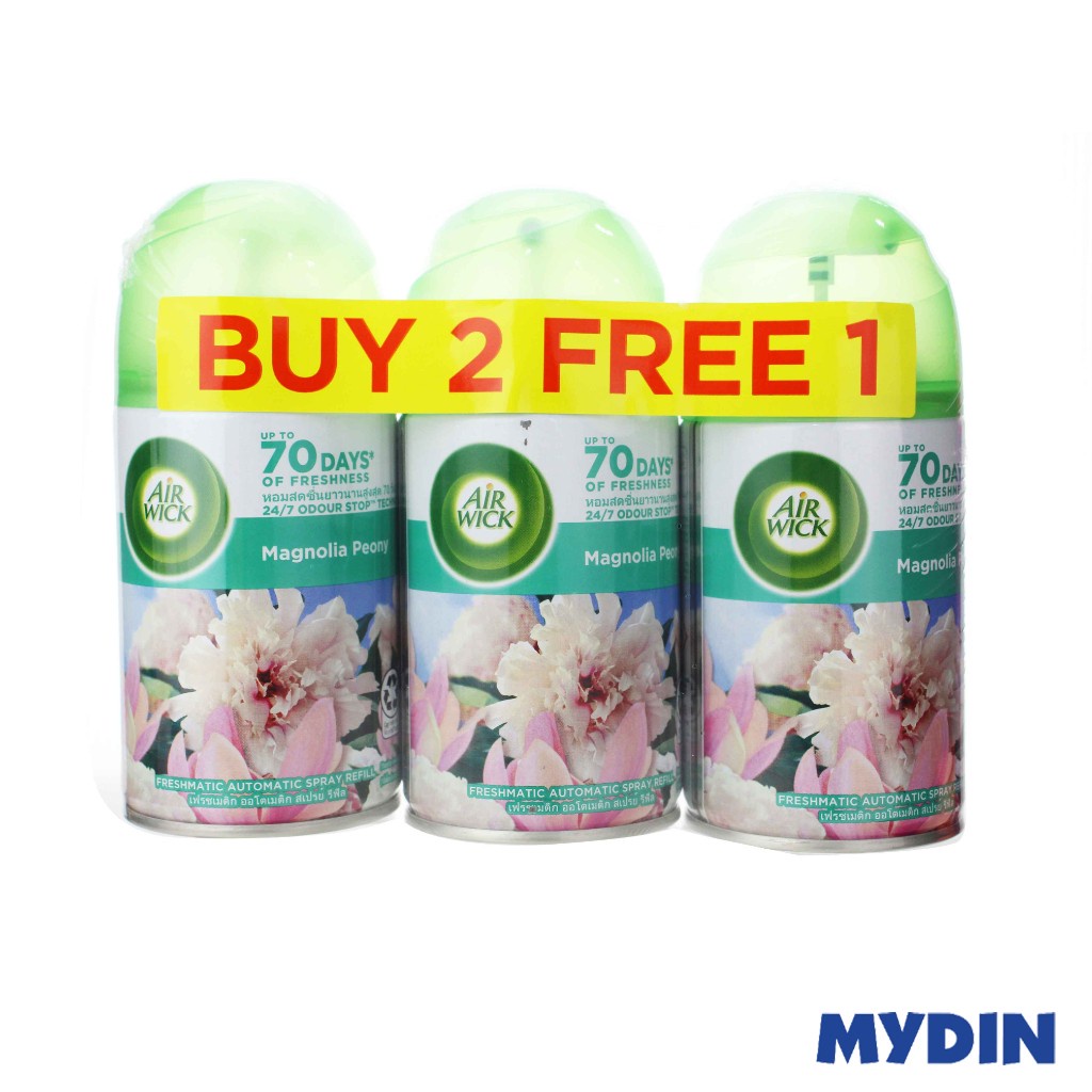 Air Wick Freshmatic Automatic Spray Refill B2F1 (250ml) – Magnolia ...