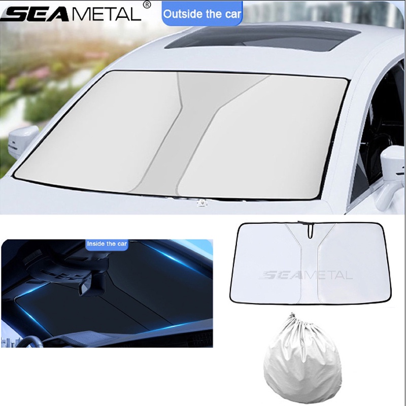 SEAMETAL Car Sunshade Cover Summer UV Protective Car Windshield Sun ...
