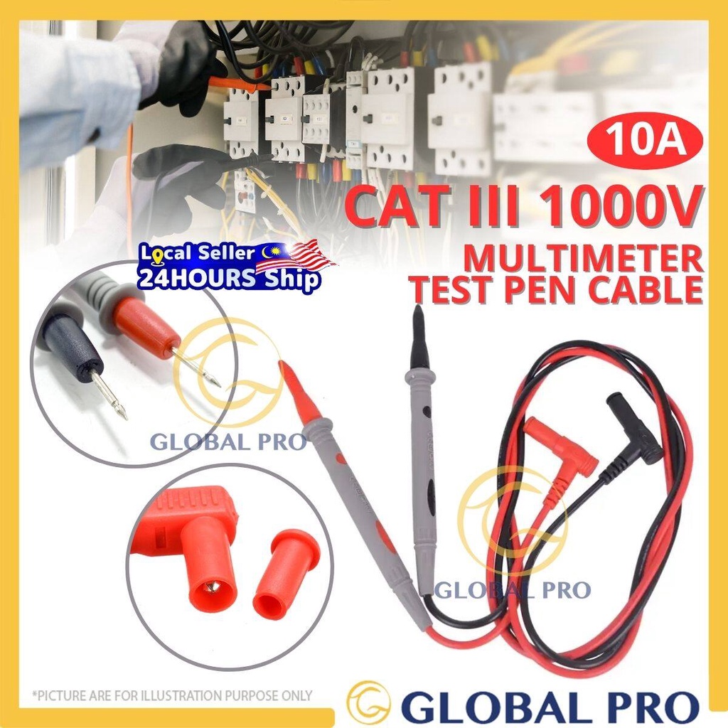 2PCS CAT III 1000V 10A Universal Digital Multimeter Multi Meter Test ...