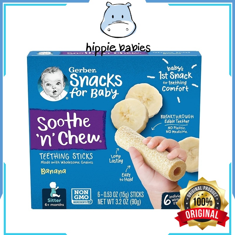 Gerber Soothe N Chew Teething Sticks - Banana | Shopee Malaysia