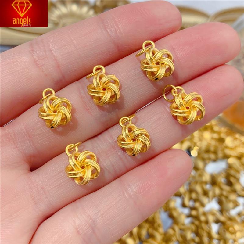 women style 916 Gold Lucky Clover Pendant 916 Charm DIY Beads 916 Bead ...