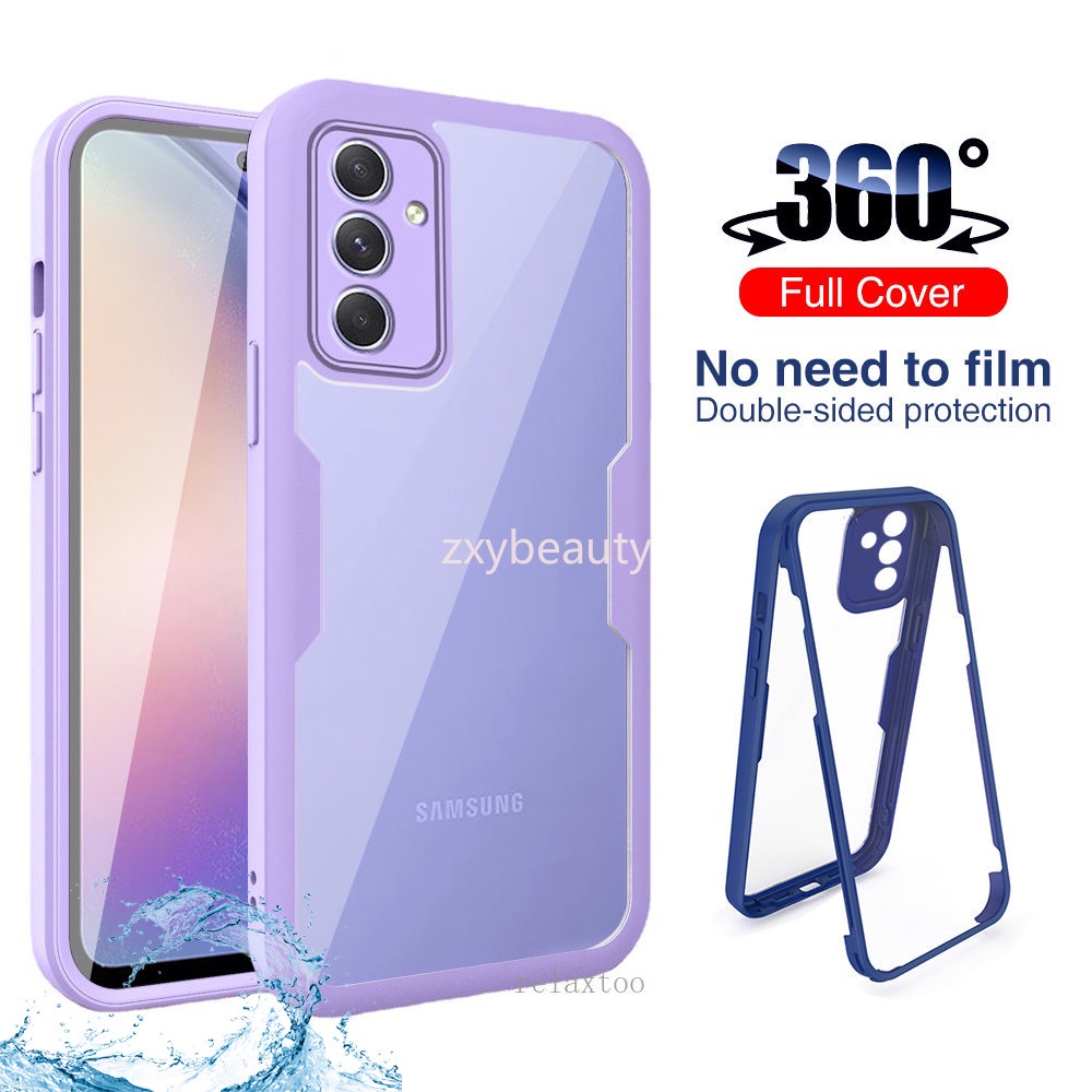 360°Double-Side Protective Casing For Samsung Galaxy A55 A35 A56 A26 A36 A16 LTE A54 A34 A14 5G ...