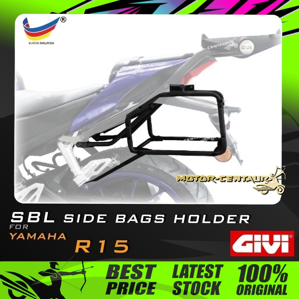 RACK TEPI GIVI SIDEBAG HOLDER SBL YAMAHA R15 | Shopee Malaysia