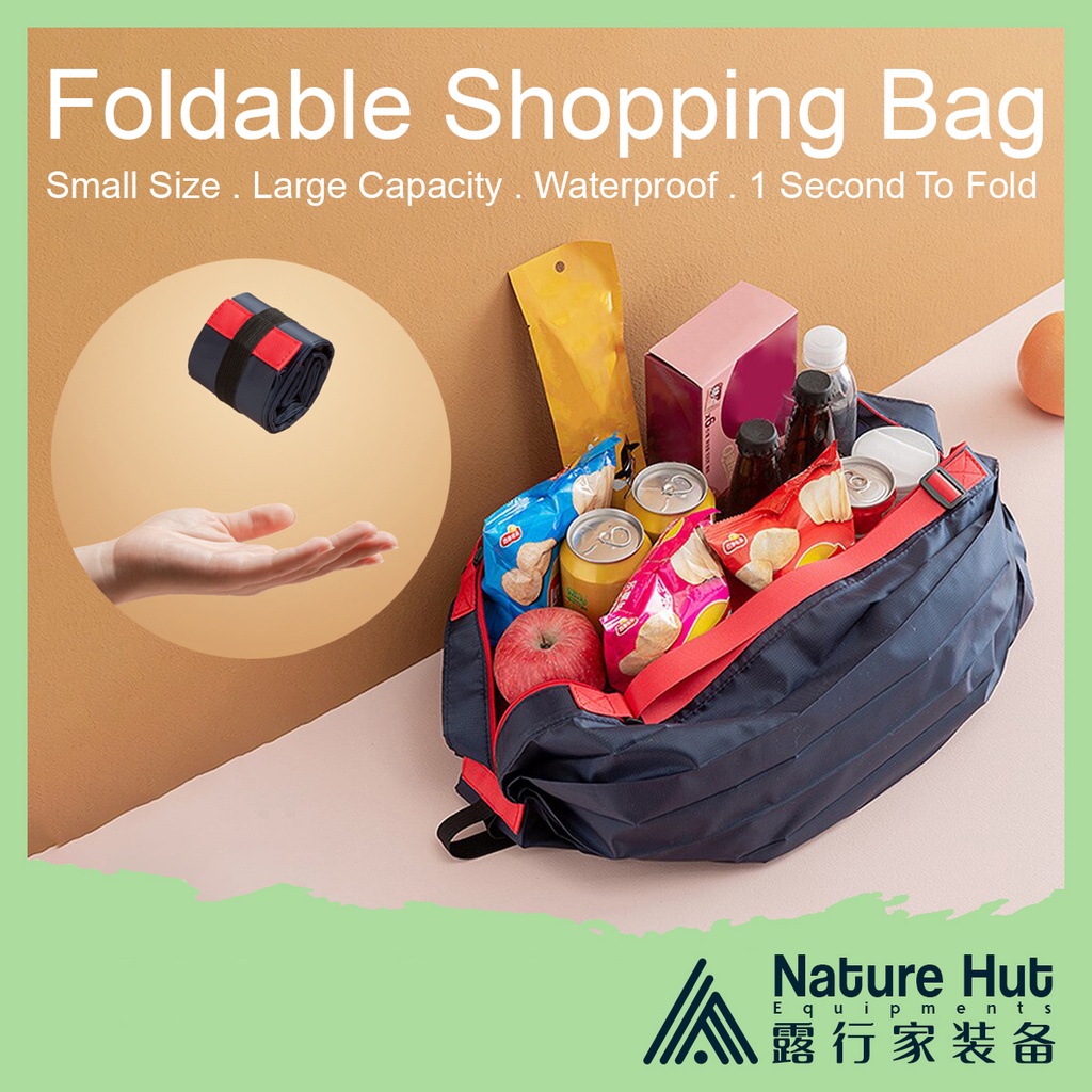 Foldable Shopping Bag Lightweight Tote Grocery Travel Recycle Picnic ...