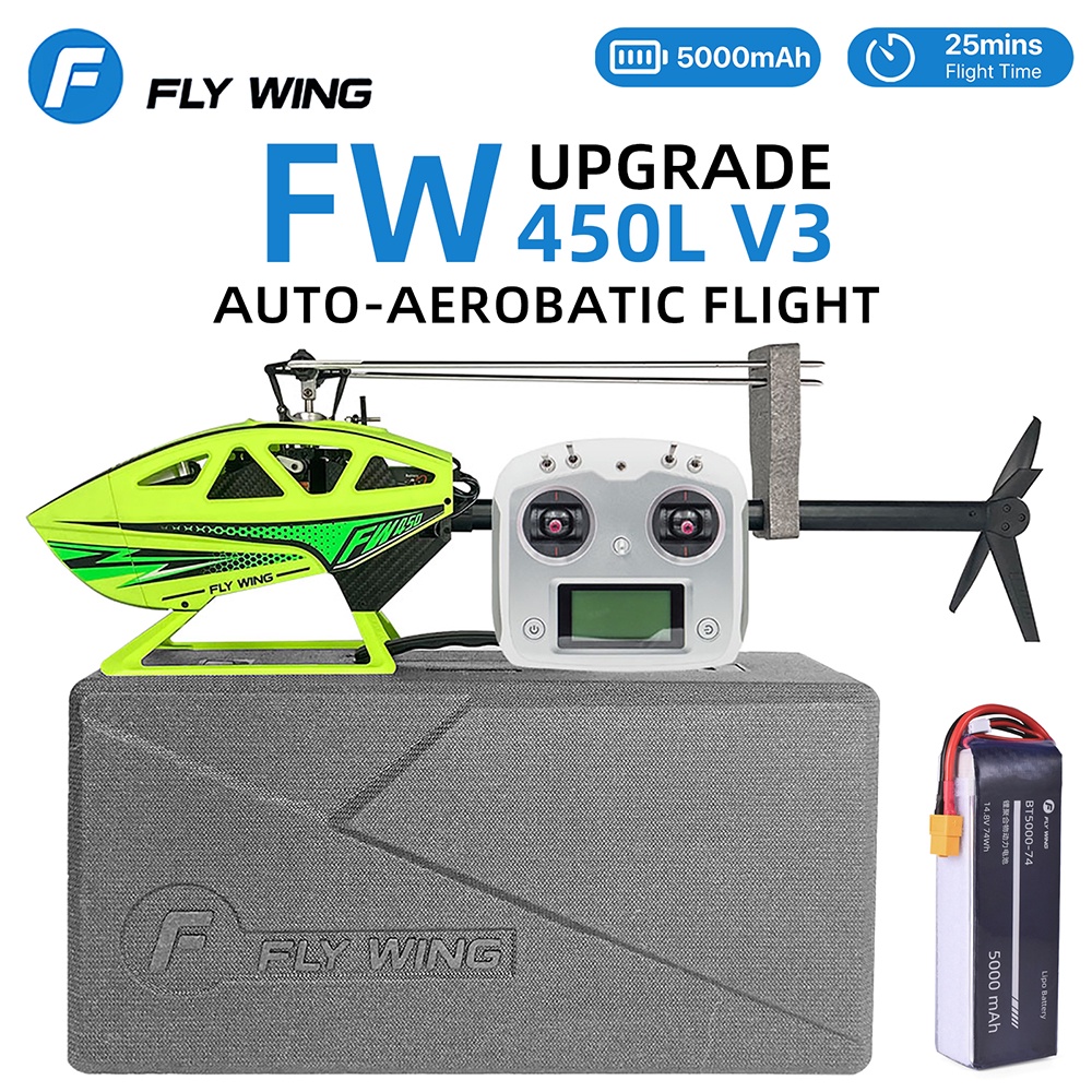 Fly Wing FW450L V3 RC Helicopters Adults Remote Control Helicopter PNP ...
