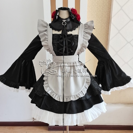 Kitagawa Marin kuroe shizuku Cosplay costume maid dress full set ...