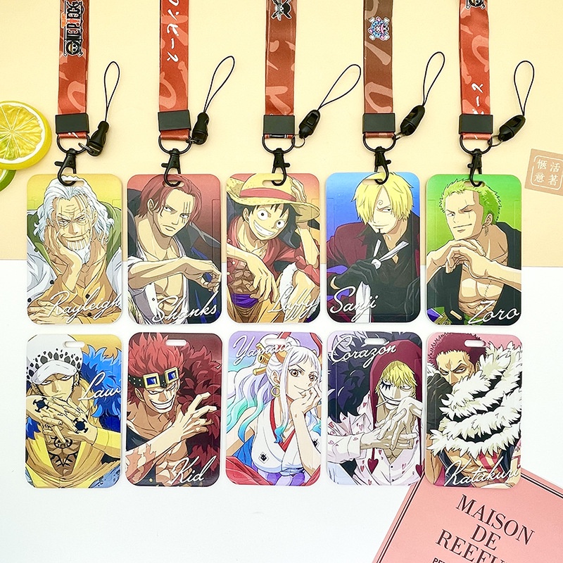 Anime One Piece ID Card Protector Lanyard Holder | Shopee Malaysia