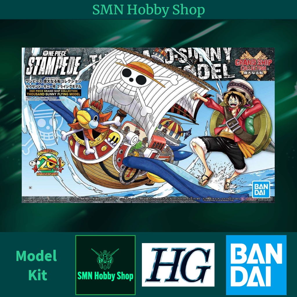 HG 1/144 One Piece Grand Ship Collection Thousand-Sunny Flying Model ...
